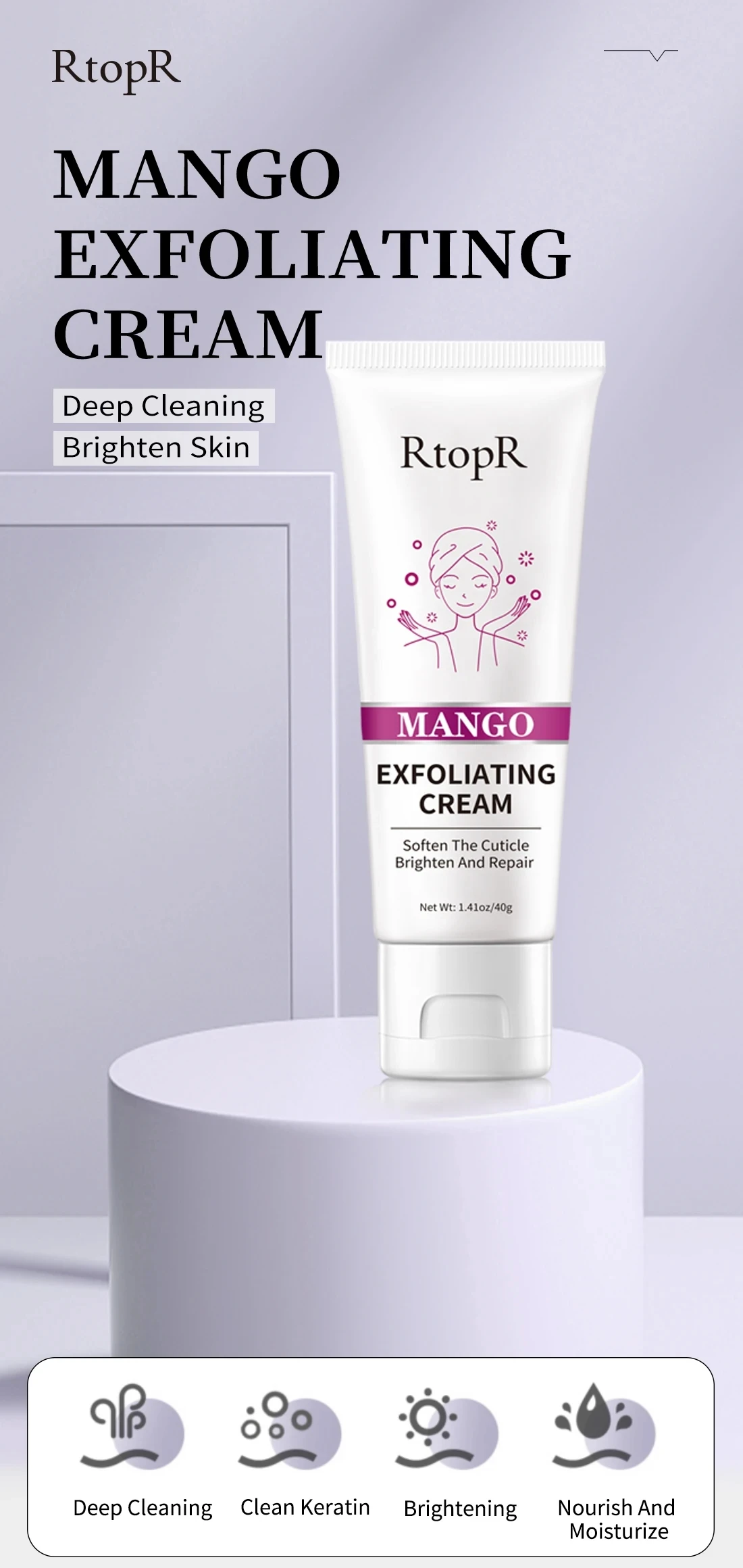 Rtopr Brand Mango Soft And Moist Deep Cleansing Bright And Repair Pores ...
