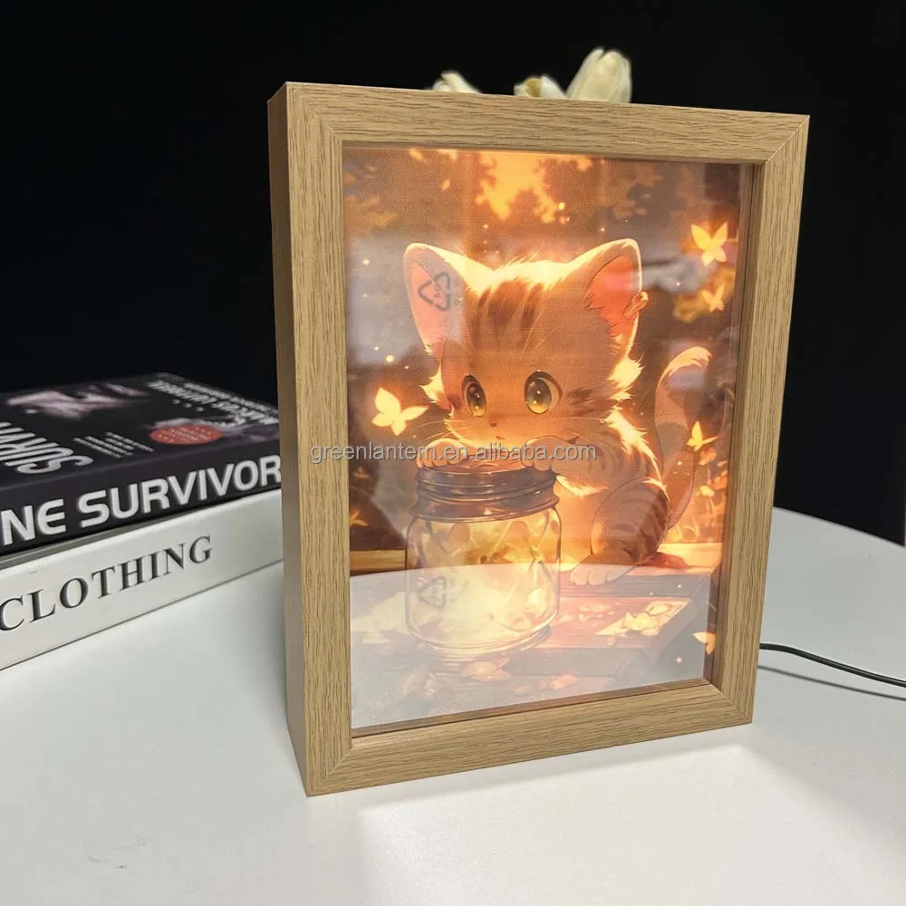Customize 3D Creatives Acrylic Board Night Light Led Art Frame Lamp ...