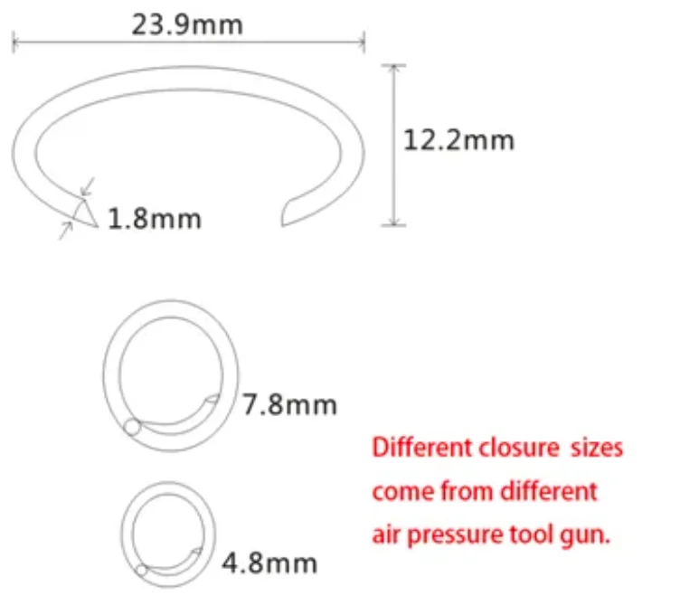 High Quality Manual Hog Ring Installation Kit Hog Ring Pliers Angled ...