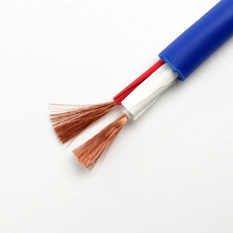 Pure Copper Round Shape 2 Core 100/200 Meter Wire Conductor PVC ...