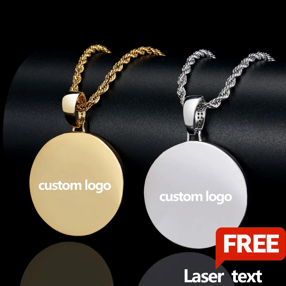 Excellent Jewelry Custom Hip Hop Necklace Blanks Bling Cz Iced Out Diy ...