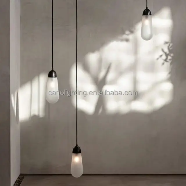 Modern Luxury Linear Lasso Glass Lampshade Chandelier Lamp Modern ...