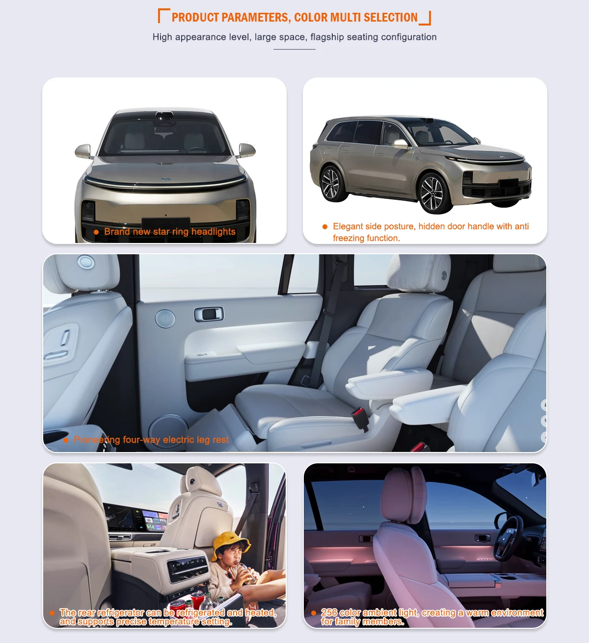 Lixiang L9 Hybrid Electric SUV - 449HP, 6 Seats, Fast Charging