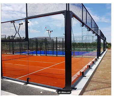 High Quality Indoor Outdoor Assembled Safety Panoramic Padel Court ...