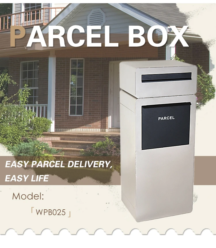 New Design Parcel Box Modern Parcel Drop Box Delivery Box Outdoor Steel ...