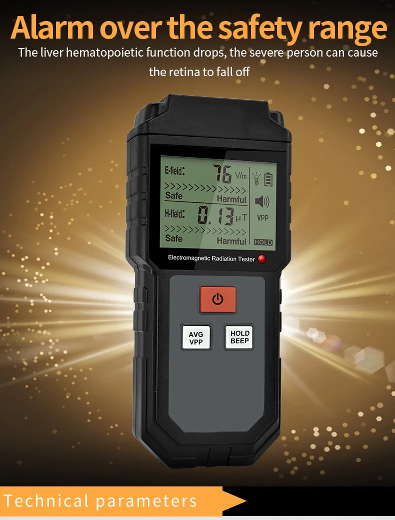 ET825 EMF Meter - Accurate Neutral Electromagnetic Radiation Tester