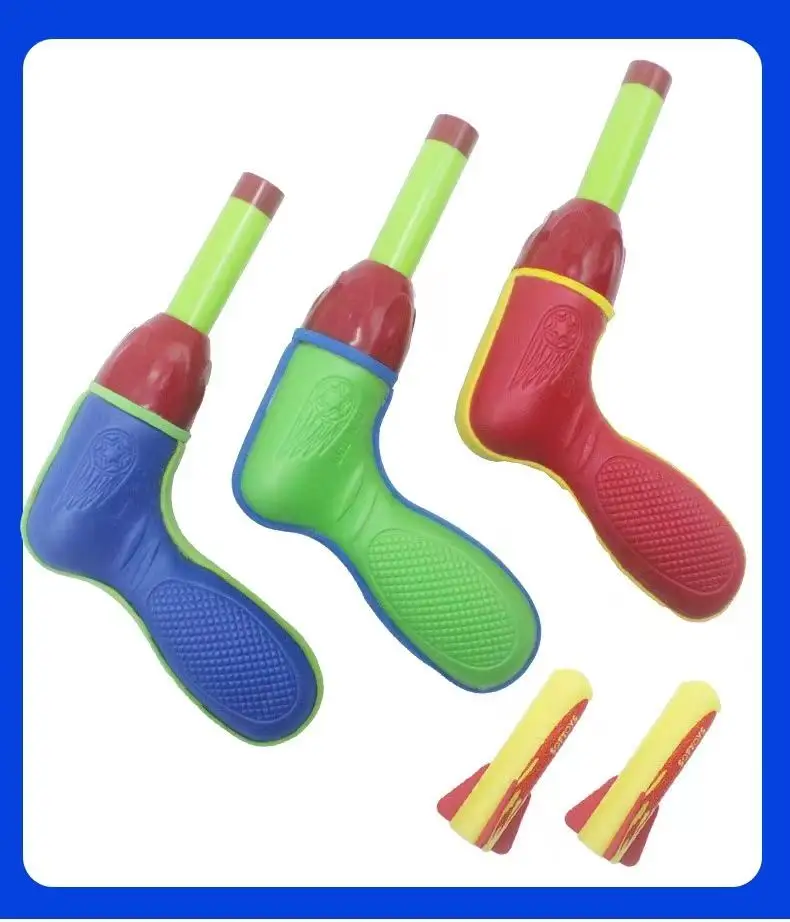 Eva Foam Soft Bullet Air Rocket Shooting Gun Toy Shell Ejection Eva Gun ...