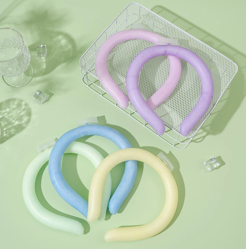 Custom Cheap Outdoor Sports PCM Automatic Cooler Gel Ice Pack Neck Tube ...