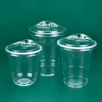 Wholesale Disposable Plastic Sip Lids Disposable Pet Cover Strawless ...