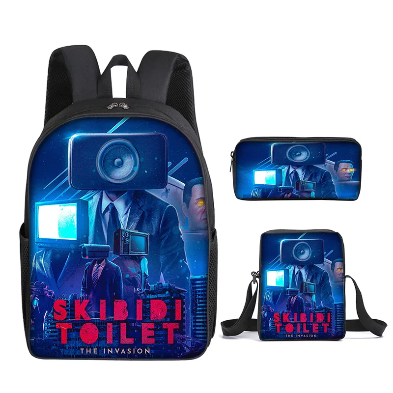 Skibidi Toilet Surveillance Personnel Spoofing Backpacks,Elementary ...