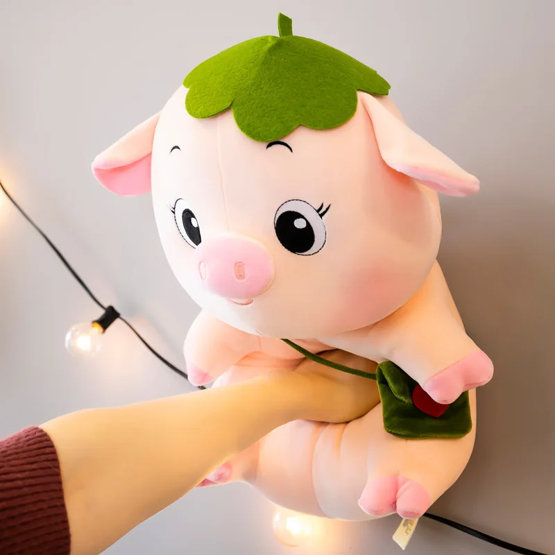 Cute Baby Pig Plush Toy Couple Pig Soft Doll Sleeping Soft Pillow pink ...
