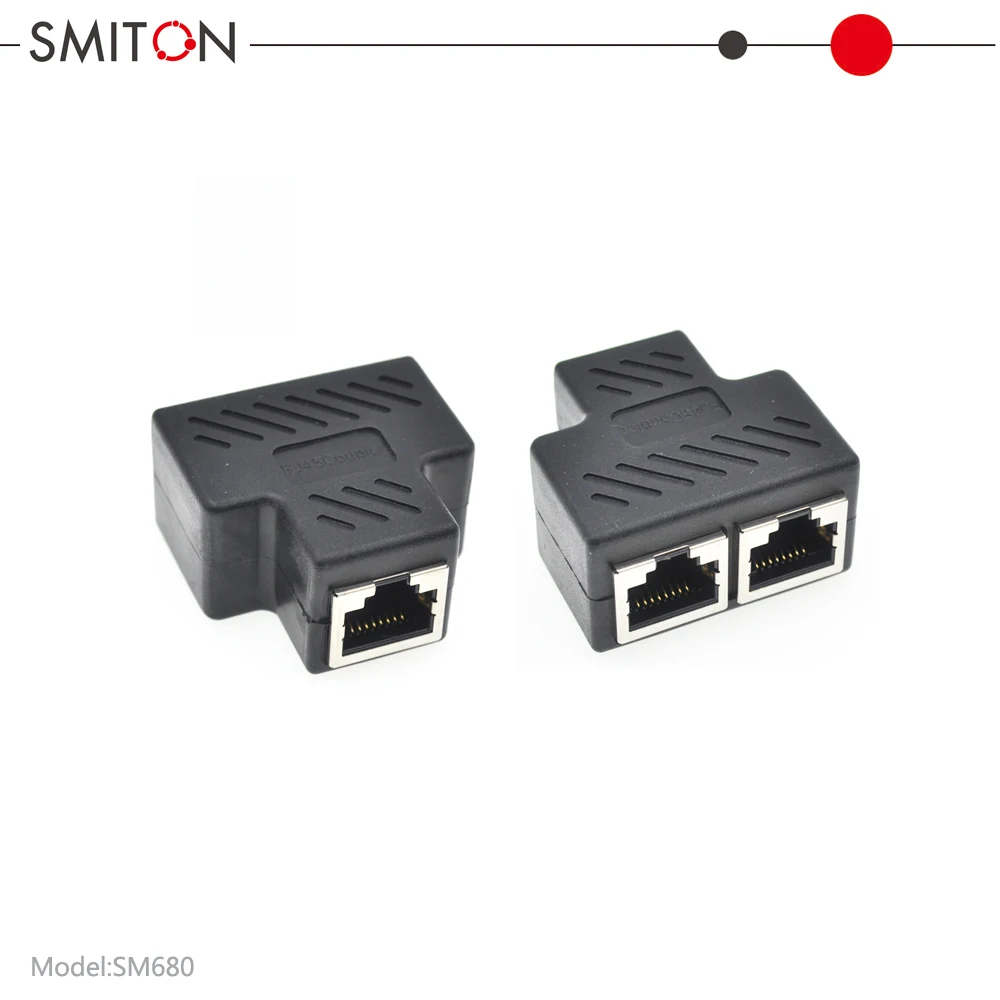 Rj45 Cat6 Ethernet Cable Lan Port 1 To 2 Socket Network Splitter Rj45 ...