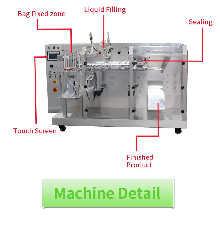 Jieke Automatic Doypack Stand Up Nozzle Bag Juice Honey Ketchup Milk ...