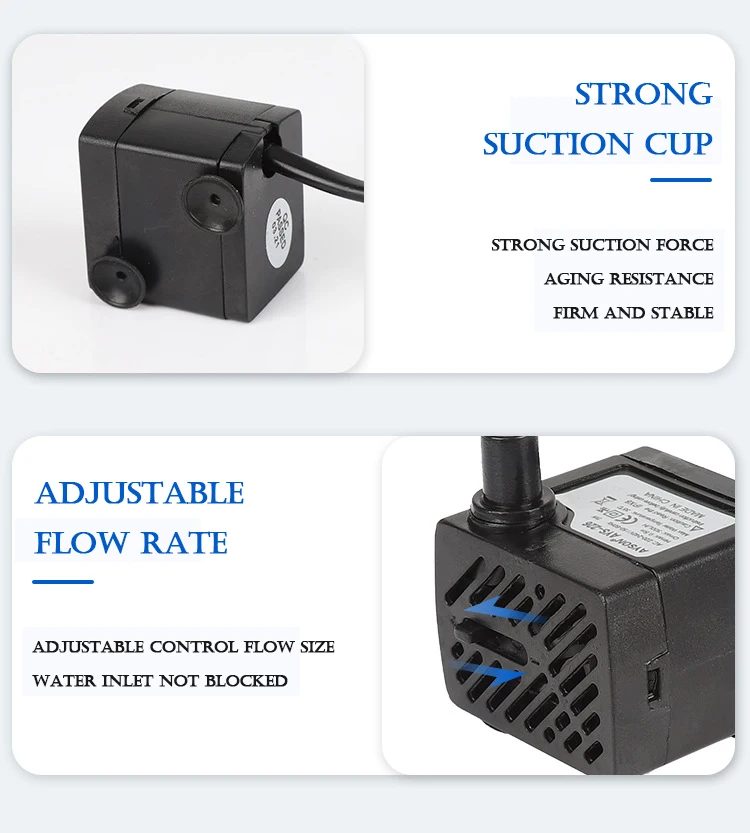 Garden Fountain Mini Submersible Aquarium Pump - Chicos