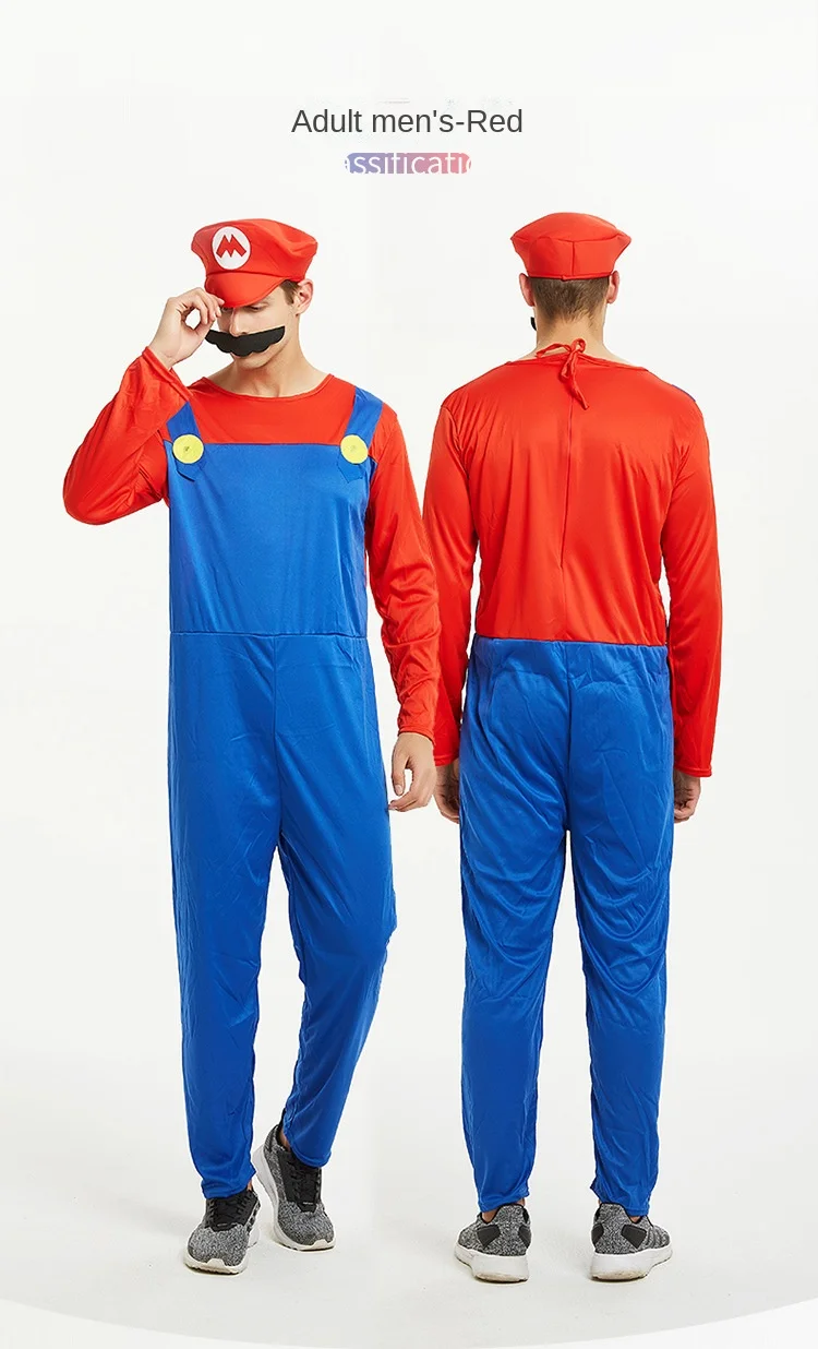RS583 Super Mario Costumes - Perfect for Halloween Cosplay