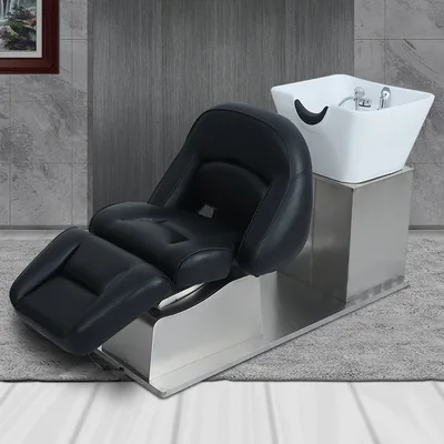 Simple Electric Automatic Shampoo Bed Barbershop Semi-lying Flush Bed ...