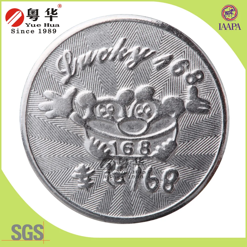 Stainless Steel Metal Game Board Tokens Coin Multicolor Arcade Token ...