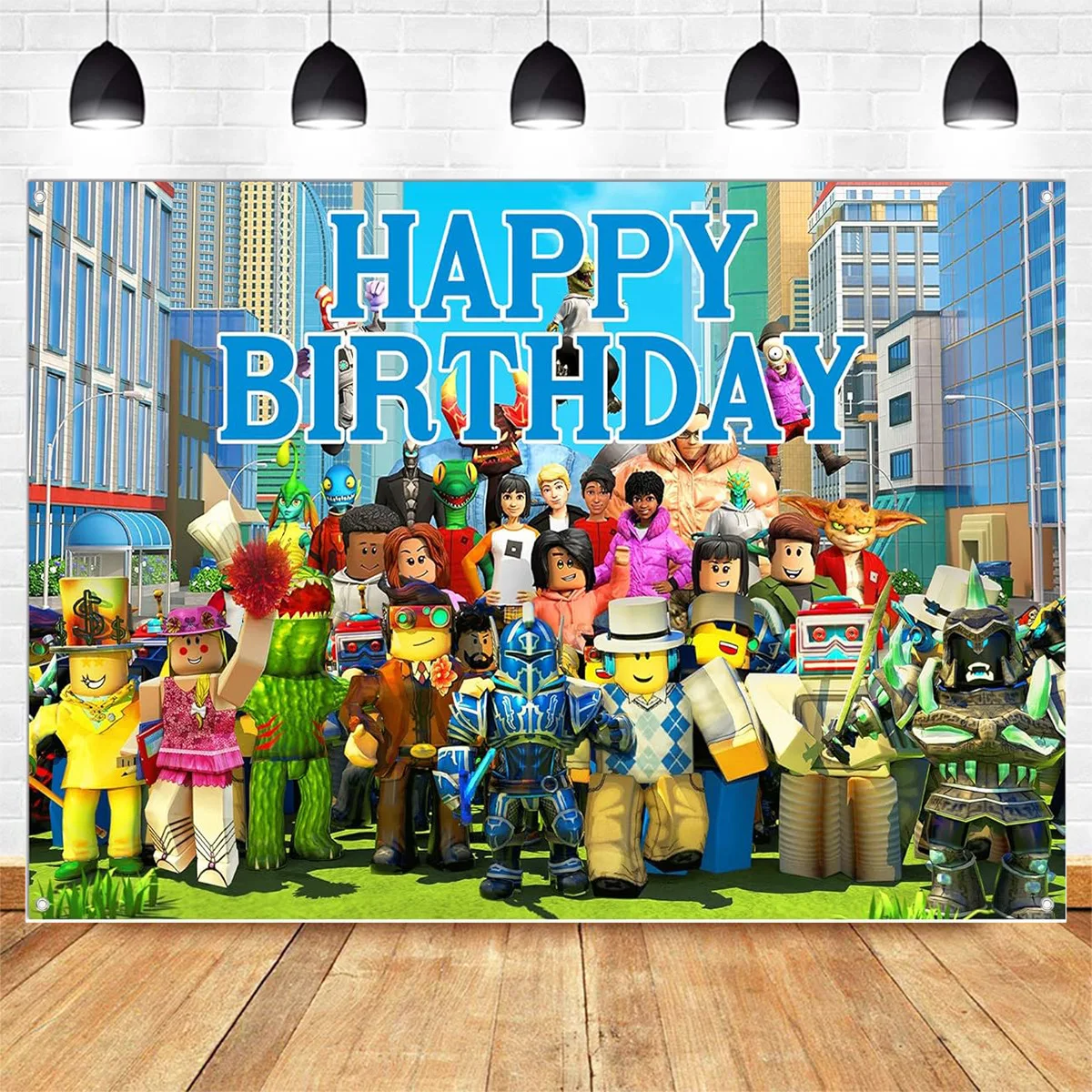 Roblox Game Theme Birthday Party Backdrop Cloth - Cool Roblox ...