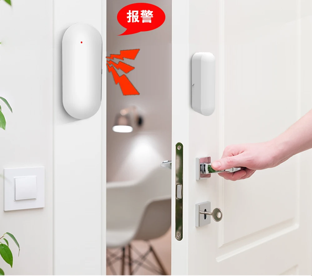 Pgst Wireless Door Contact Window Sensor With Power Switch Tamper Alert ...