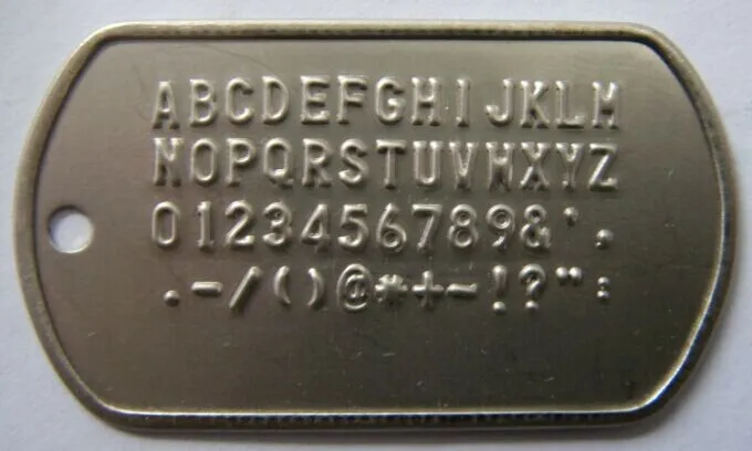 Hd-52d Making Custom-made 52 Characters Military Dog Tag Aluminum ...