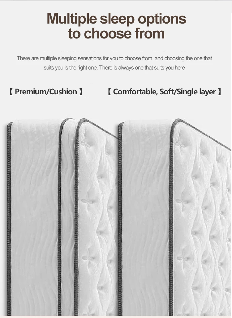Soft Sleep Mattress - 200x220x25cm Memory Foam & Pocket Springs