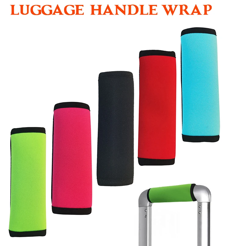 Cheap Reversible Neon Colors Suitcase Handle Wrap Grip Luggage ...