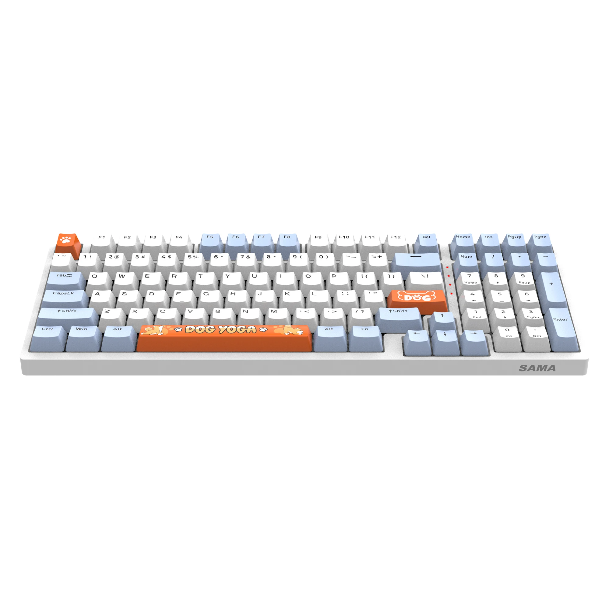 SAMA Triple Keycaps Wired Mechanical PC Gaming Keyboard 98-key Layout ...