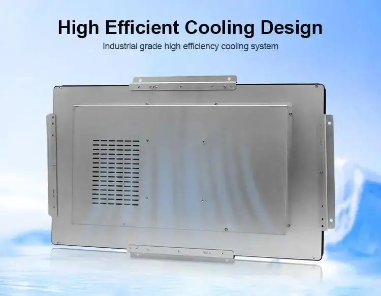 1080p Metal Case Embedded Industrial Monitor Dc 12v Dvi Vga Input 15.6 ...