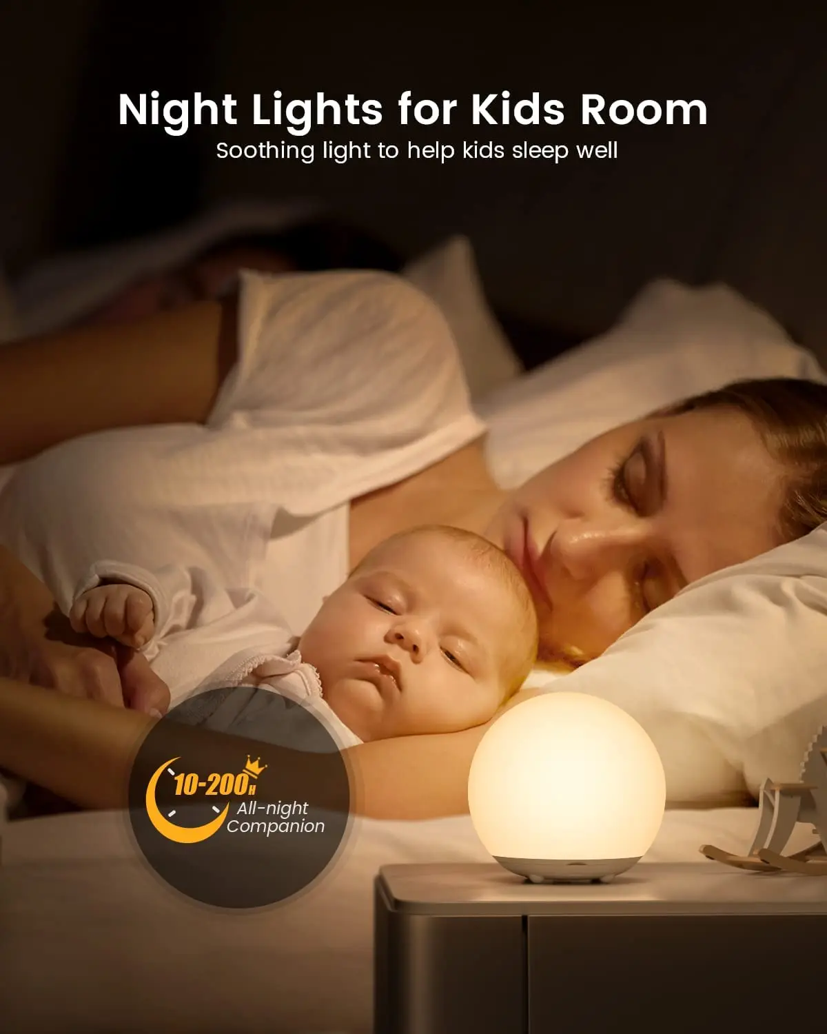 Dimmable Led Warm White Nursery Night Light For Babies - Buy Nursery ...