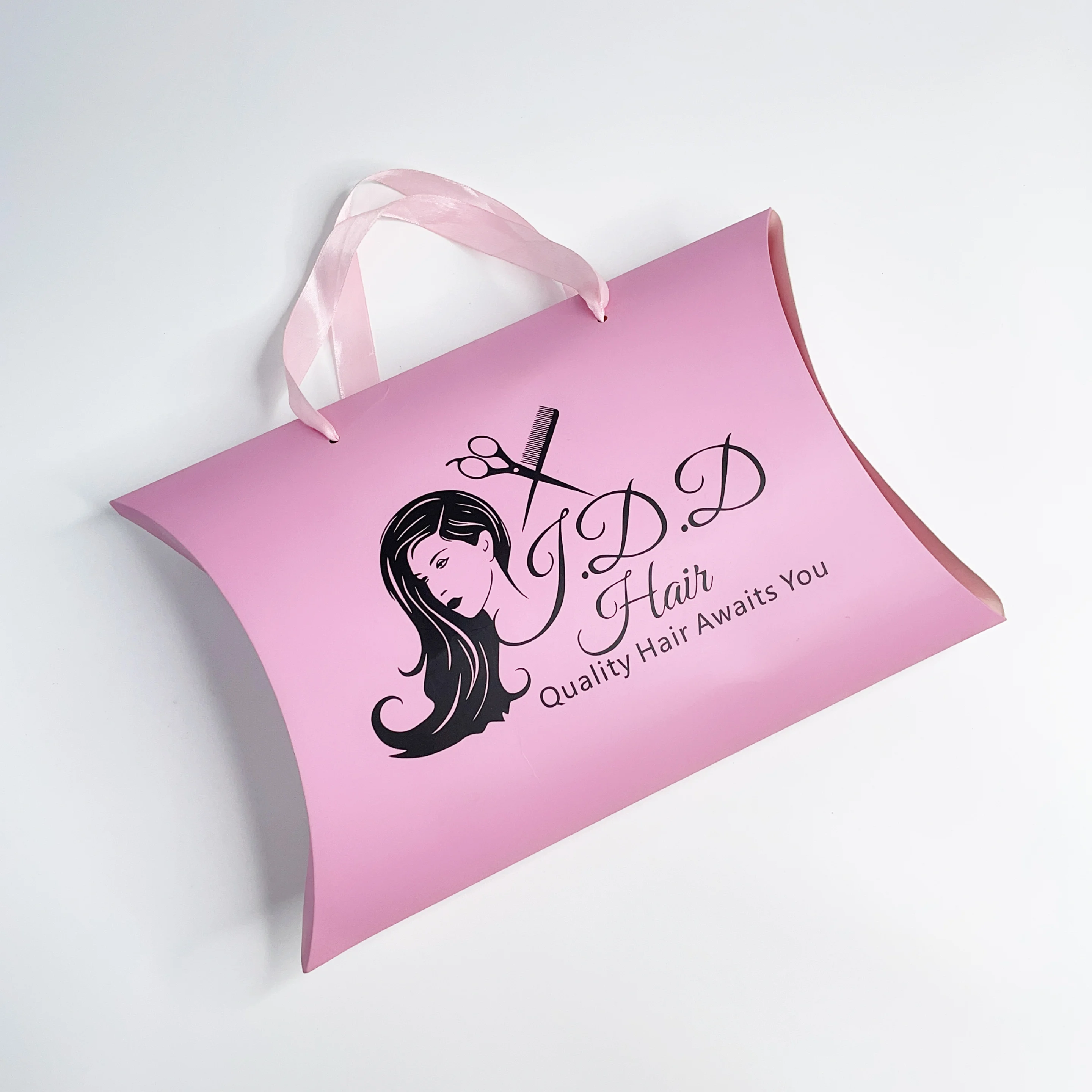 Personalised Custom Logo Hair Extension Wig Packing Paper Box Pillow ...