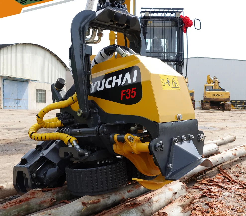 Yuchai Tree Harvester Harvester Head Ycf35 Logging Machine For Forest ...