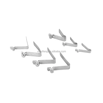 Push Button Contact Spring Loaded Clip Stamping V Shaped Metal Flat ...