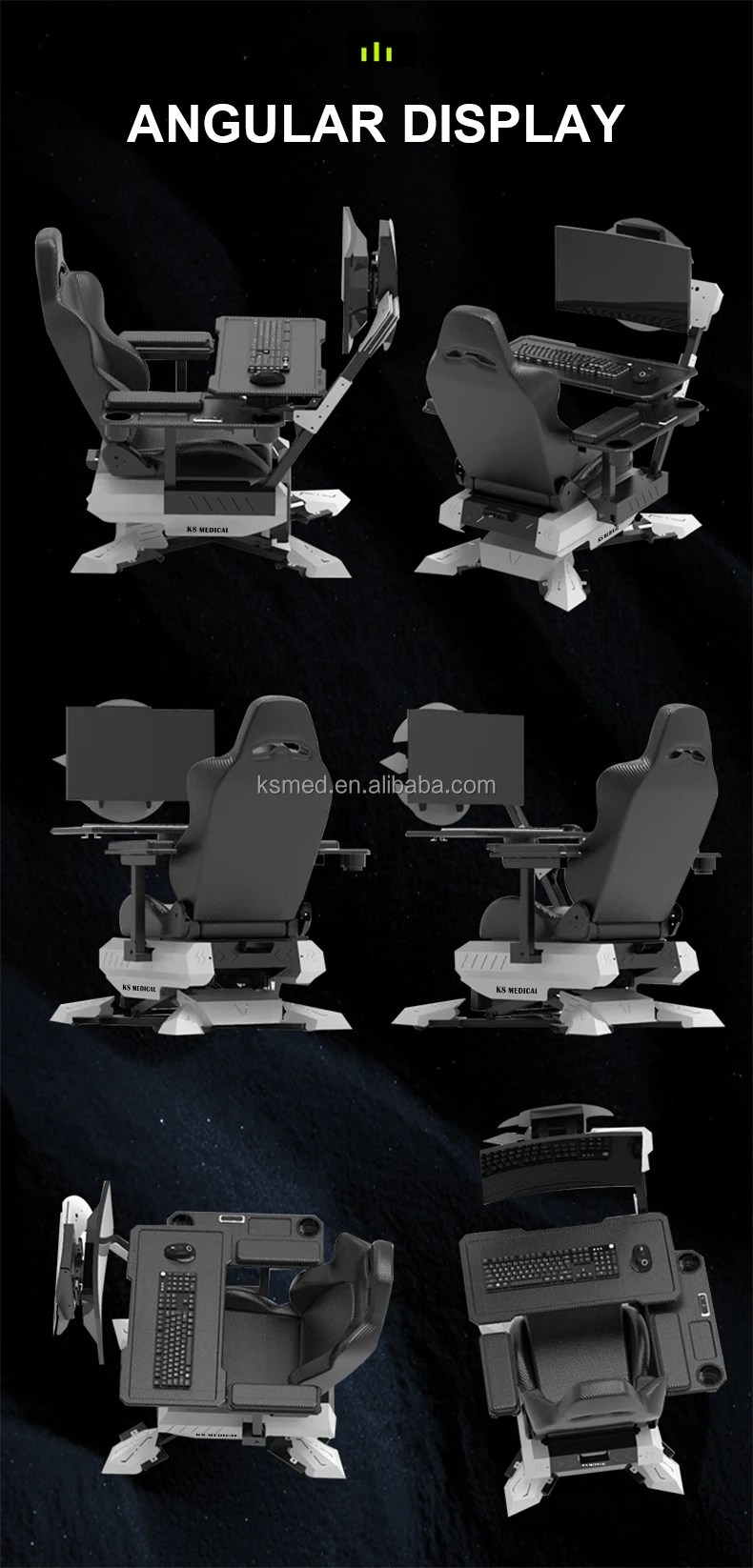 KSM-GCN2 HOT Gamer Workstation Recliner Cockpit Gaming Chair