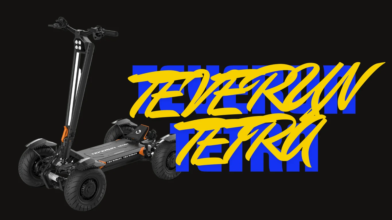 TEVERUN TETRA 1500W 60V Off-Road Electric Scooter, 13" Tires, NFC Lock