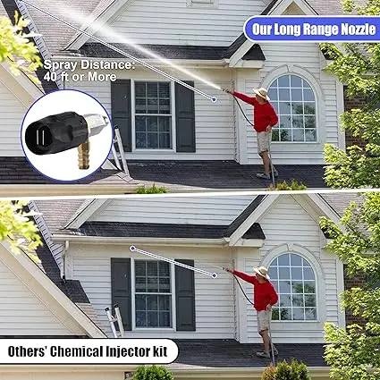 Versatile Nozzle - Adjustable Spray Angles & Dual Usage