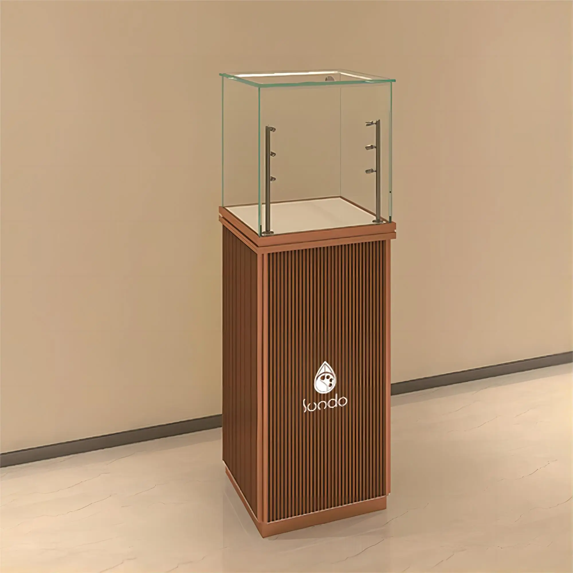 Luxury Glass Display Case - Antique Jade Porcelain Jewellery