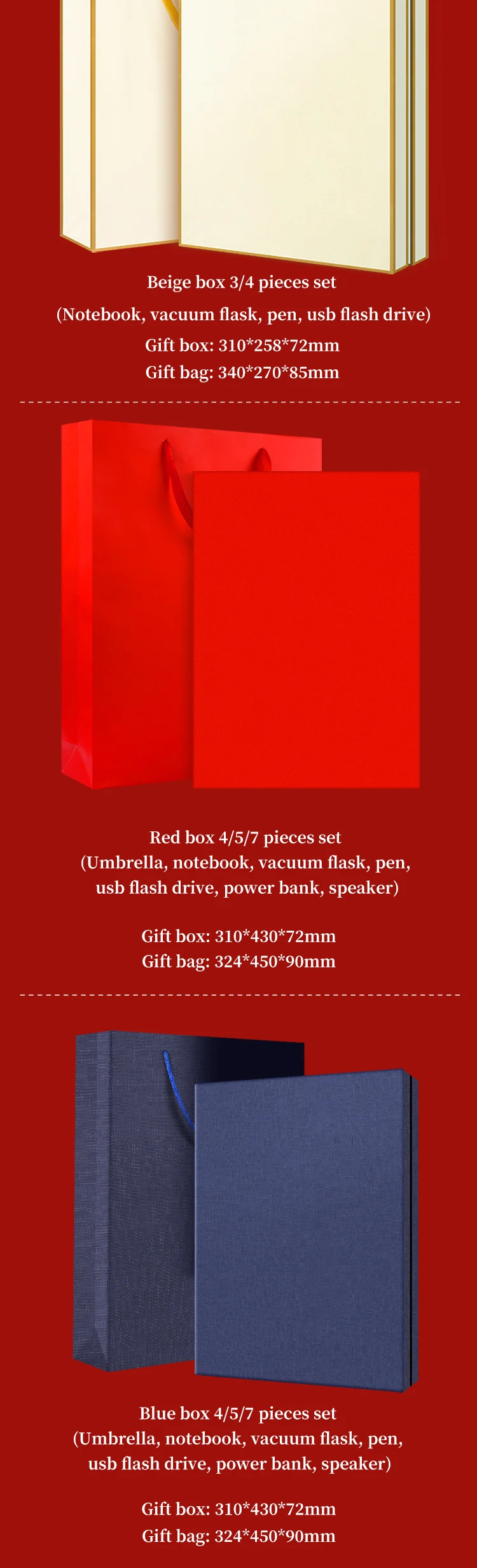 Customized Company Event Gifts Notebook Gift Box 8 Pieces Set ...