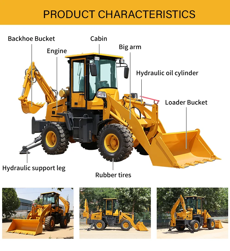 Soao New Ce Epa Cheapest Engine Diesel Mountain Raise 4x4 Backhoe Wheel ...