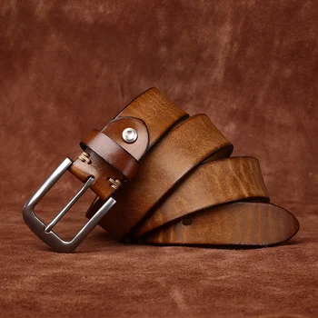 Introducing All New Designer Brown Leather Belt For Everyday Use Hand ...