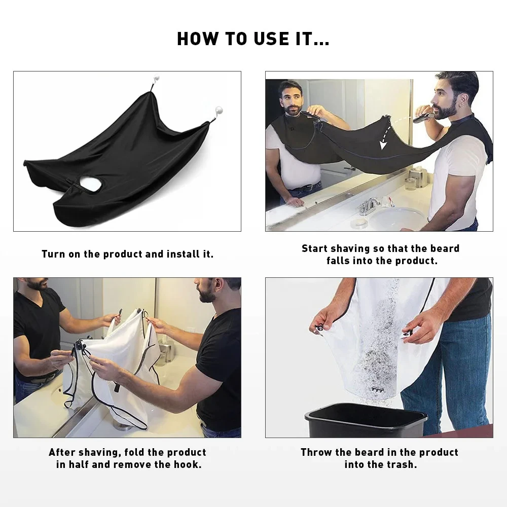 Men's Shave Beard Collector - Non-Stick, Durable Cape