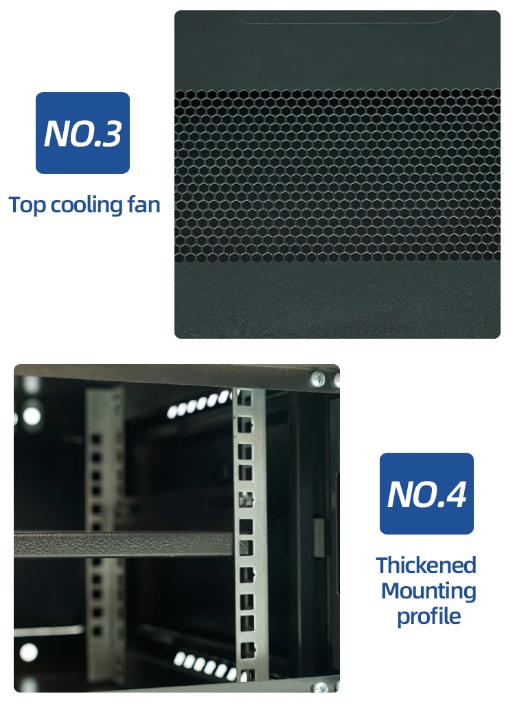 4U Wall Mounted Server Rack Network Cabinet - Secure & Versatile
