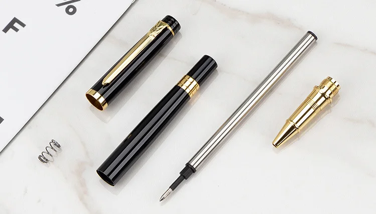 Wholesale Promotion Black Printed Luxury Business Gift Sign Pens Metal ...