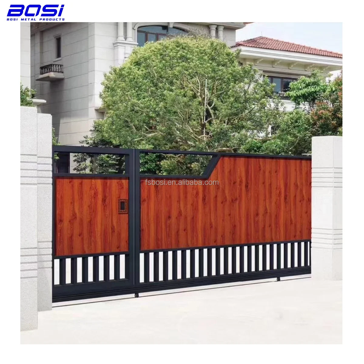 Customized Aluminum Sliding Gate for Villa Entrance