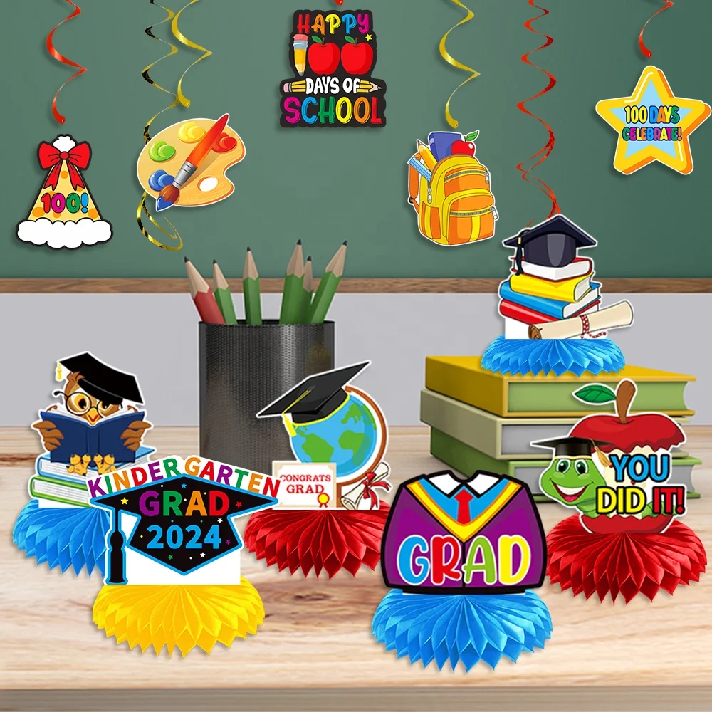 Kindergarten Graduation Centerpieces Kindergarten Graduation Honeycomb ...