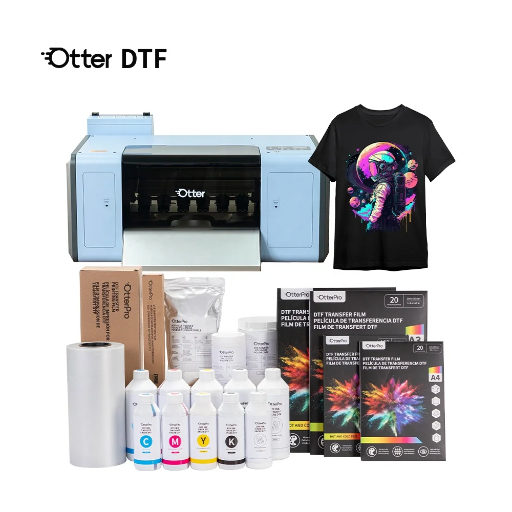 Otter Dtf Factory Shipment Wholesale 40 Dtf Printer Pet Film Digital Textile Printer Powder ...