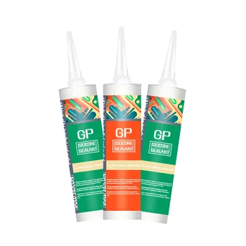 Gold Silicone Sealant Factory Oem Packaging Logo Transparent 280ml Acetic Gp Rtv Silicone ...
