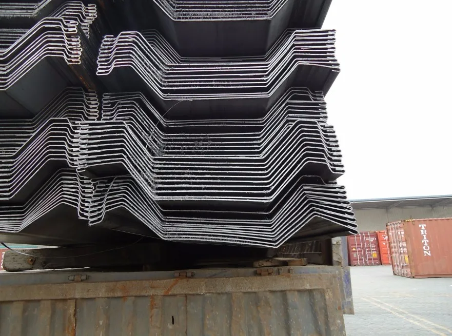 S235 S355 Overlapping And Interlocking Trench Sheet - Buy Steel Piling ...