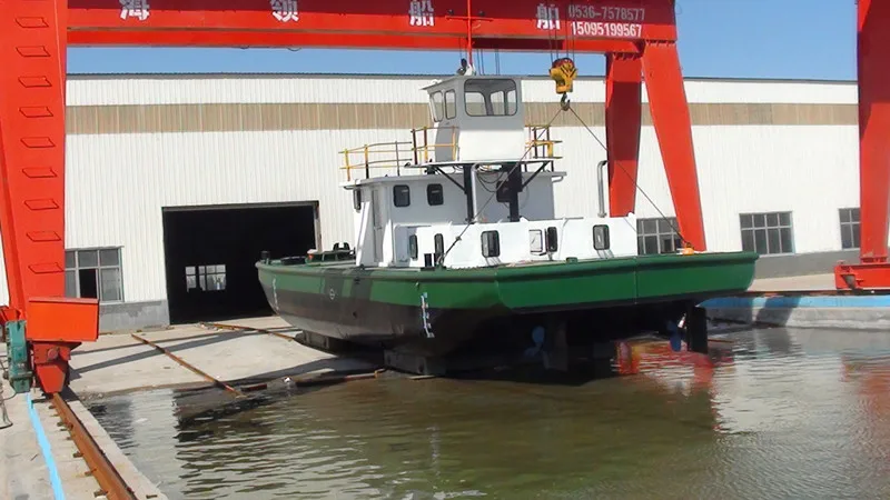 Multi-Cat Work Boats Service Tugboat Barge Ship with Crane for Sale ...