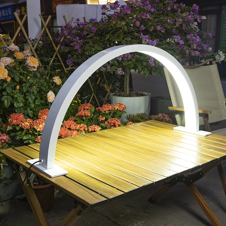 Nail Arc Lamp - LED Table Half Moon Ring Light for Salon