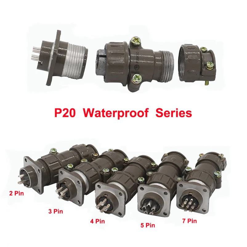 Aviation Connector P20 Series - Reliable 5pin Connectors